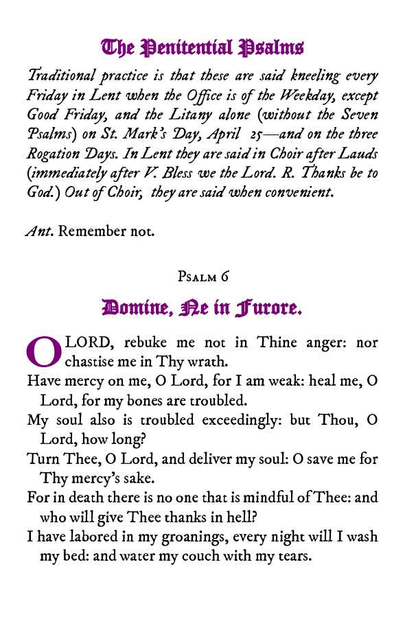 The Penitential Psalms – Hoquessing Creek Trading Company